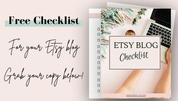 How To Start A Blog For Your Etsy Shop - Nancy Badillo