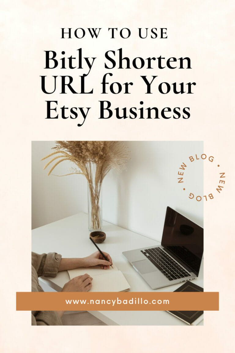 How To Use Bitly Shorten URL For Your Etsy Business - Nancy Badillo