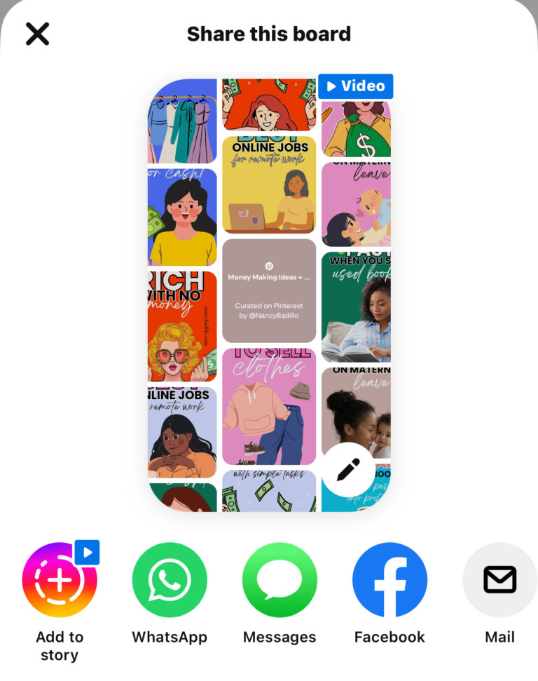 Pinterest Board Sharing - Nancy Badillo