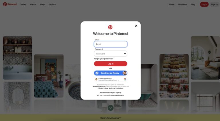 Pinterest Sign Up And Login: Easy Guide For Beginners - Nancy Badillo