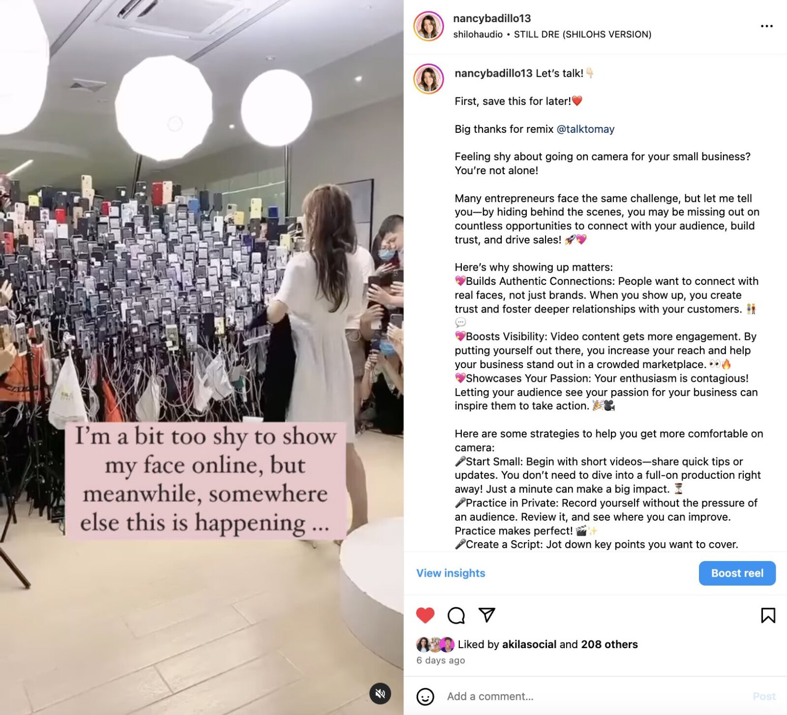 Boost Your Brand with These Instagram Reels Hook Ideas - Nancy Badillo